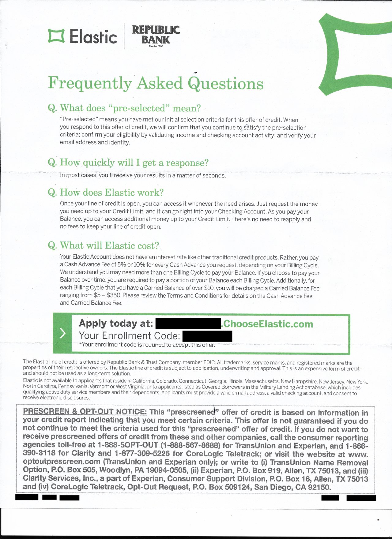 Elastic is not fantastic: a blatantly deceptive lender's advertisement ...